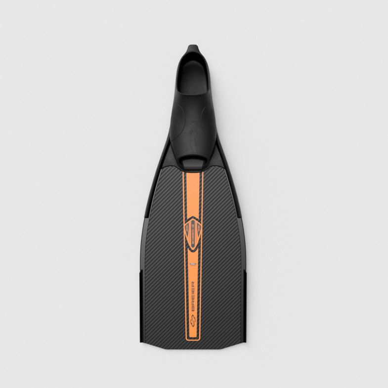 Finswimming bifins 450 mm length C8 carbon